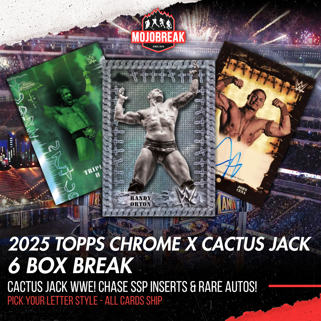 2025 Topps Chrome WWE x Cactus Jack 6 Box Pick Your Letter #13